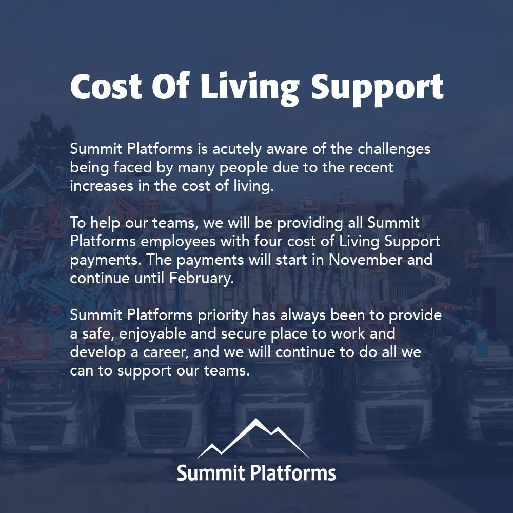 Summit Platforms - Summit Platforms support employees with cost of living
